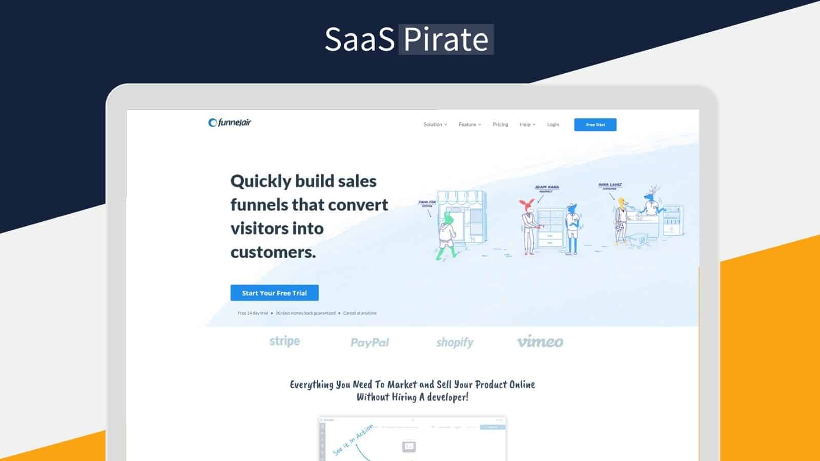 Funnelair Lifetime Deal - Fast Funnel Builder Tool