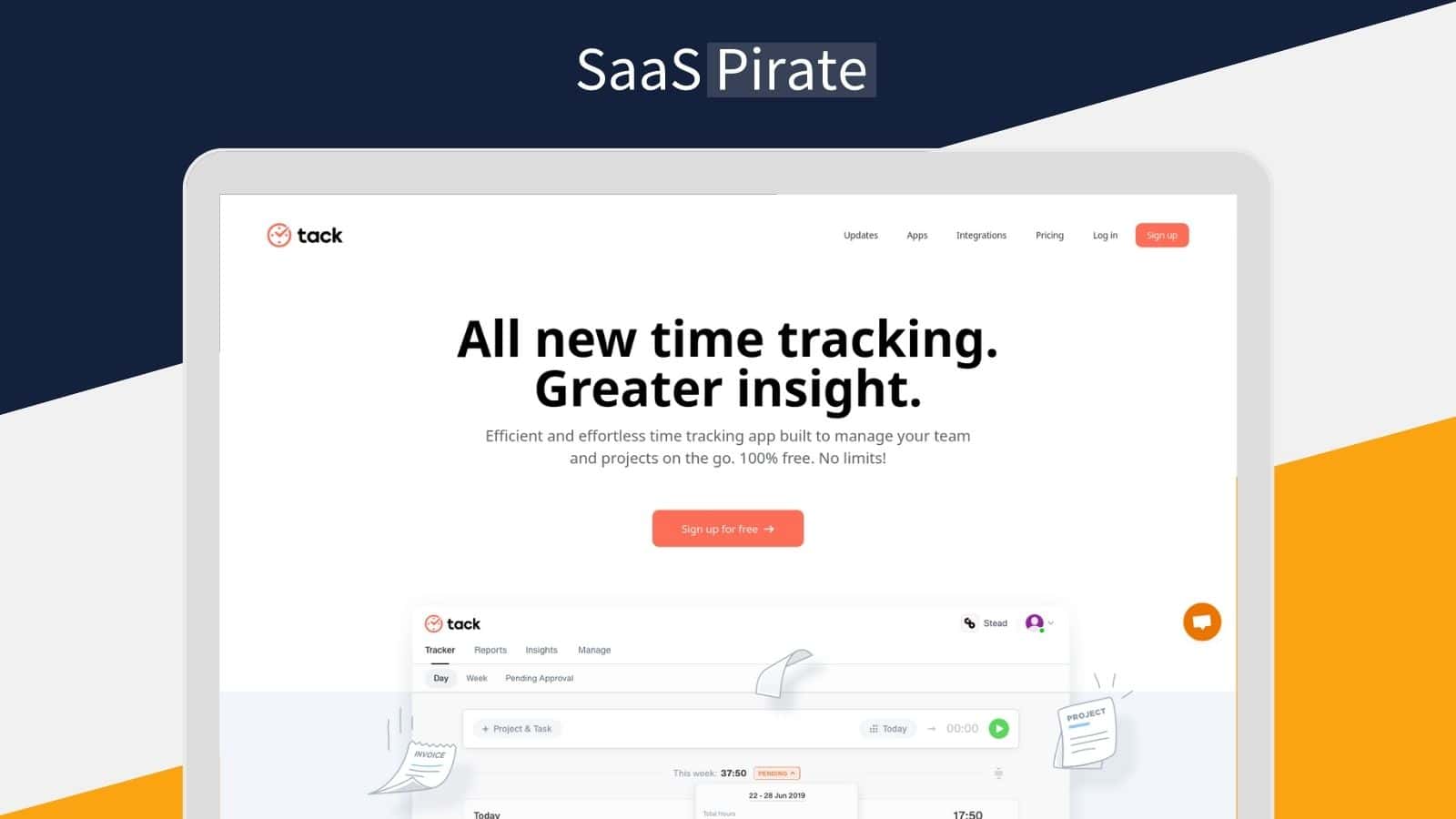 Tack Lifetime Deal | Time Tracking App - SaaSPirate