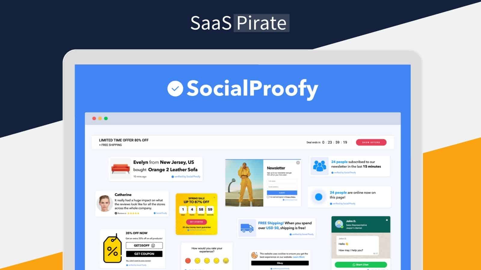 Social Proofy Lifetime Deal - Social Proof Tool | SaaSPirate