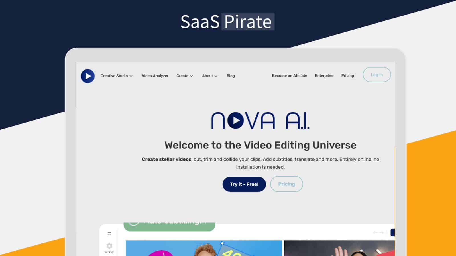 Nova AI Discount Deal - Powerful Online Video Editor