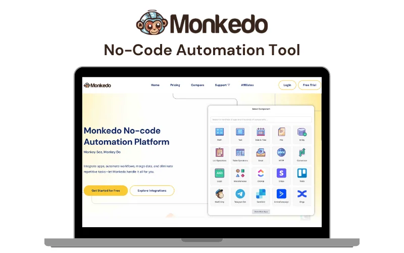 Monkedo Yearly Deal - No-Code Automation Workflow Software