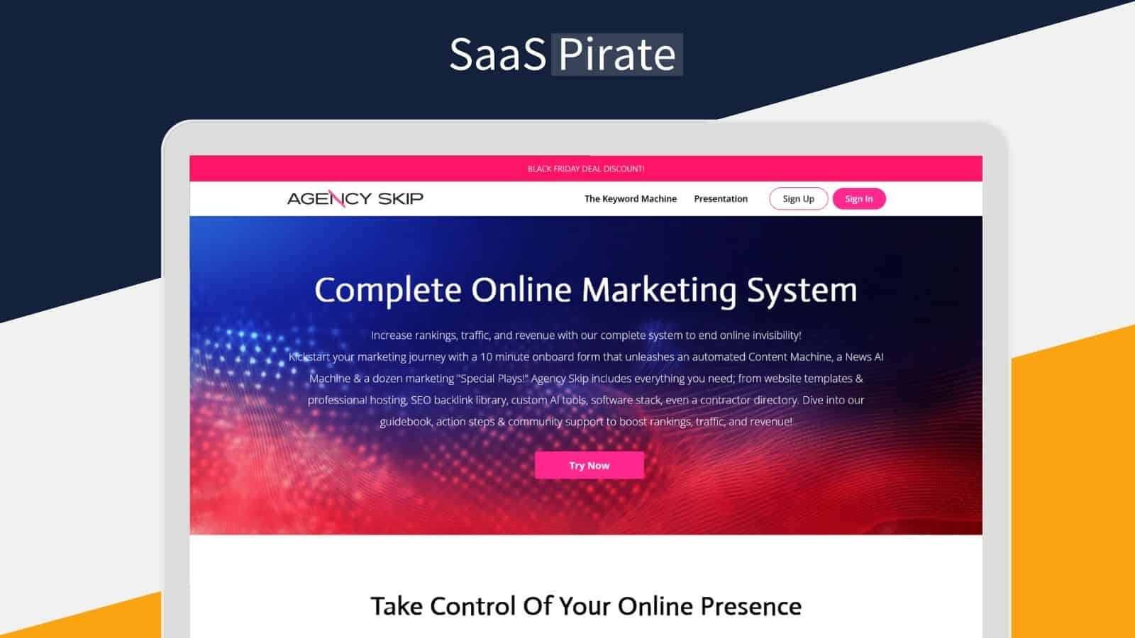 Agency Skip Discount Deal - Complete Online Marketing System