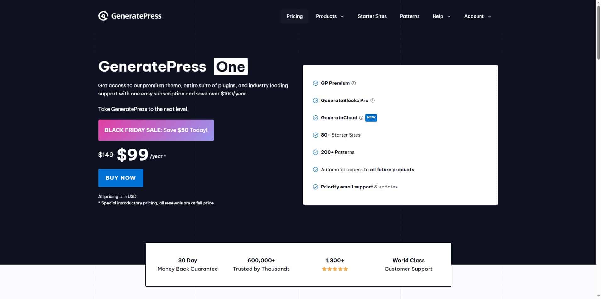 GeneratePress Black Friday 2025 Deal – Save up to $100+ (LIVE)