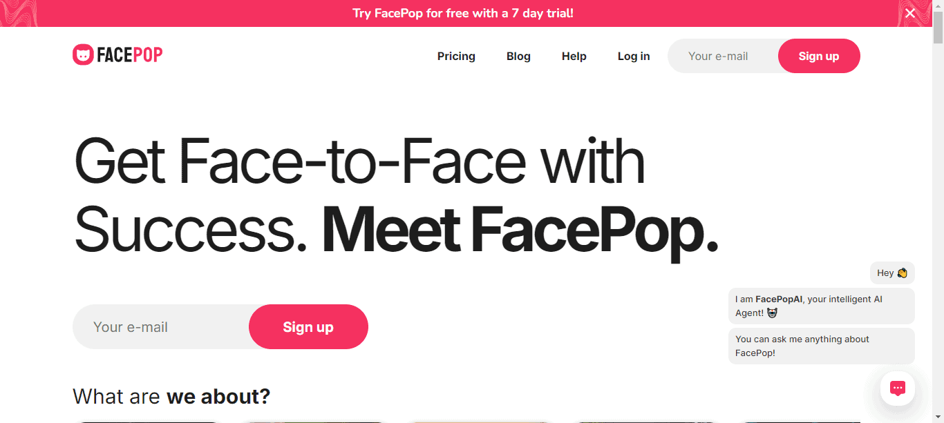 Facepop Lifetime Deal - Interactive Video Widget Software