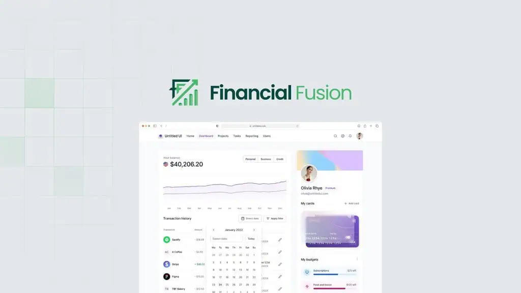 Financial Fusion Lifetime Deal - Financial Data Analytics Software