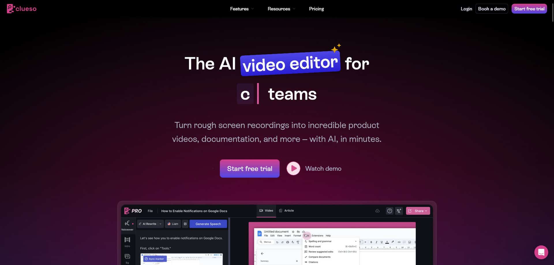 Clueso Discount Deal - AI Video Editor