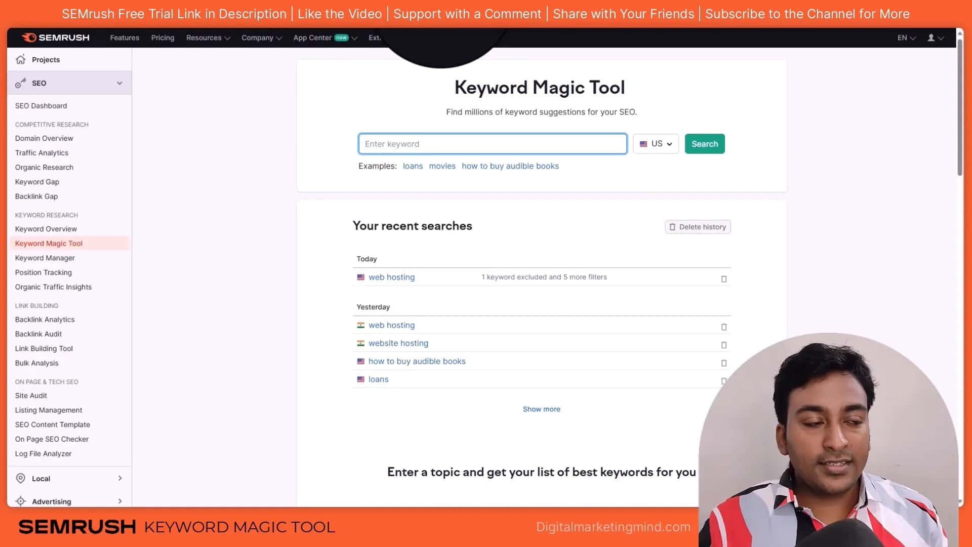 How to Use Semrush For Keyword Research
