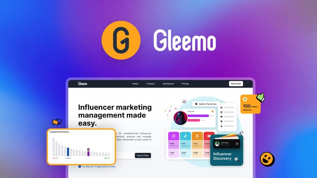 Gleemo Lifetime Deal - Influencer Marketing Management Platform