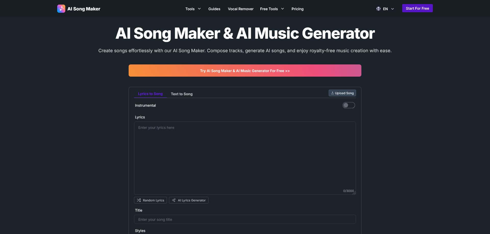 AI Song Maker Discount Deal - Lyrics to Hit Songs in Seconds